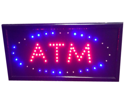 ATM LED Sign - Blue Red